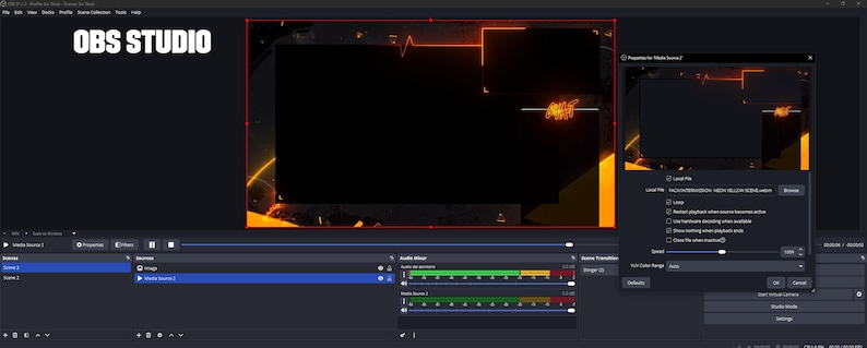 Neon Graffiti Animated Stream Package: Twitch, Youtube, Kick (OBS ...