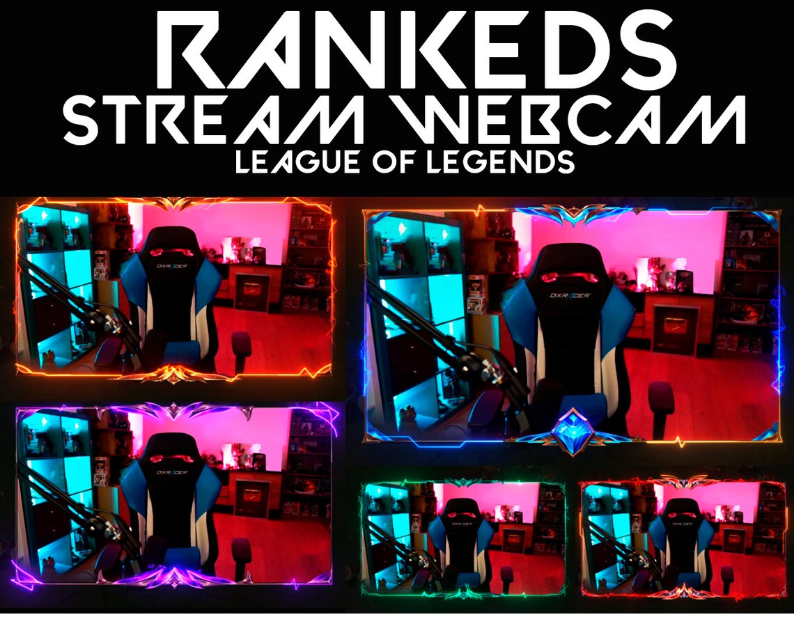 Stream Overlay Webcam - League of Legends - RANKEDS Rangos - Diseño ...