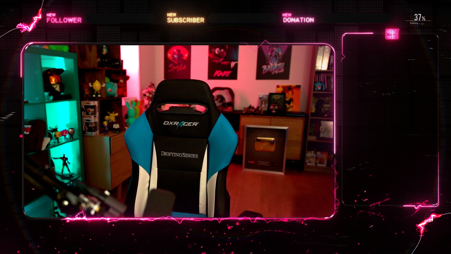 Pack Overlay Stream Animated Neon Pink WEBM Format - Etsy