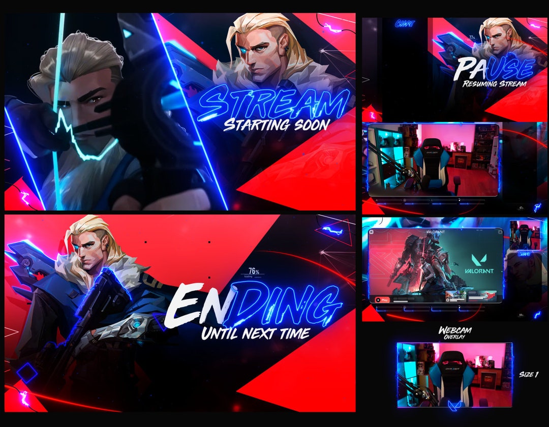 SOVA Valorant - Animated Stream Overlays Pack - WEBM Format - Etsy