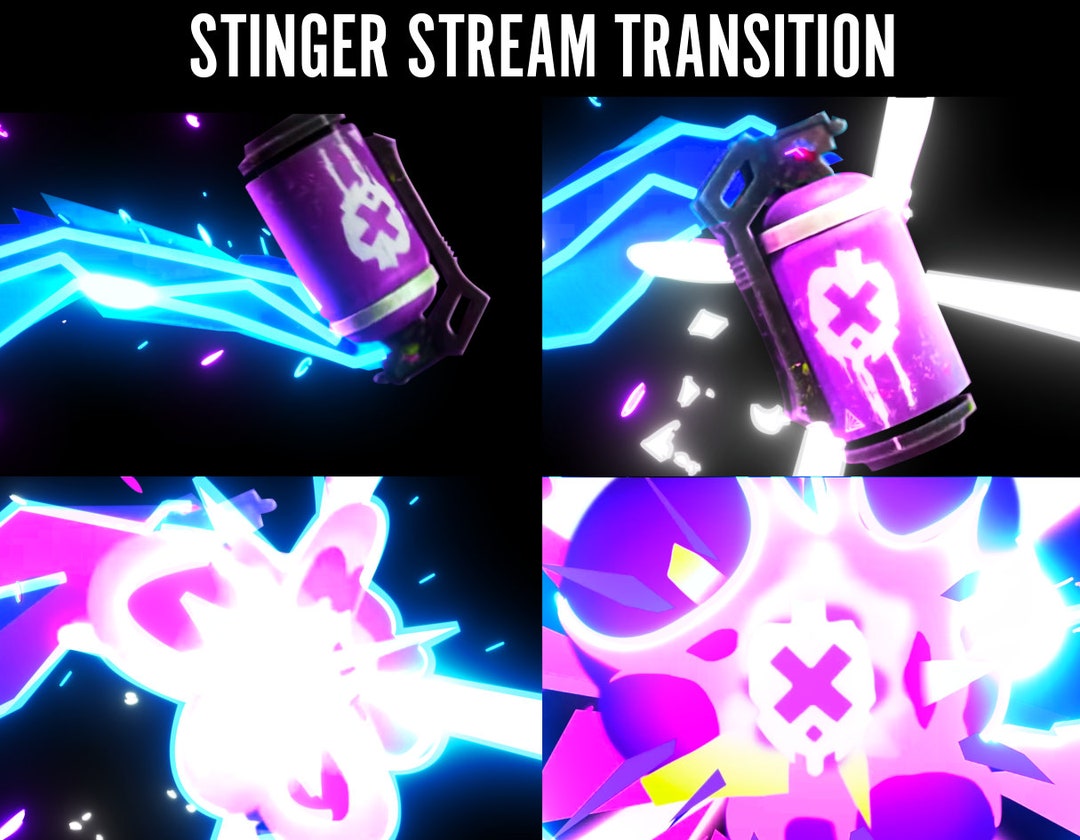 Stinger Scene Transition Stream - Explosion Purple Style - Twitch and ...