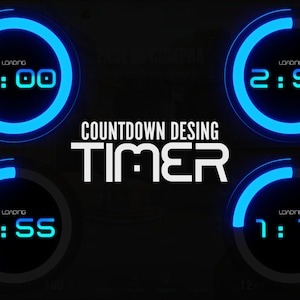 STREAM Countdown Timer for Twitch and Kick - Neon Light Ring Style ...
