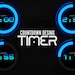 STREAM Countdown Timer for Twitch and Kick Neon Light Ring Style ...