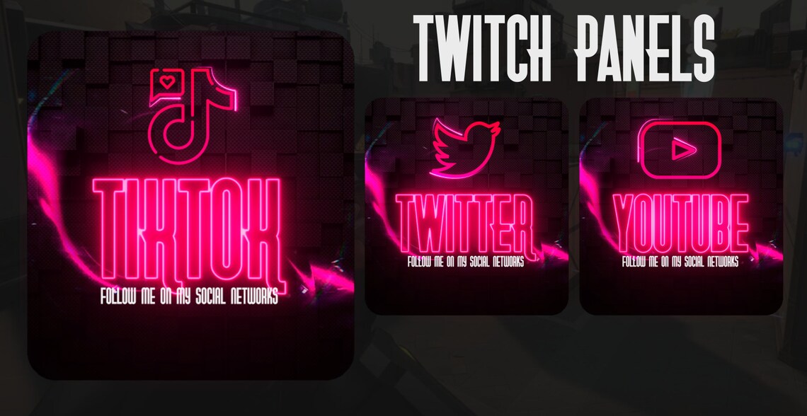 Stream Overlays Super Pack - Neon Magenta - Animated Overlays WEBM ...