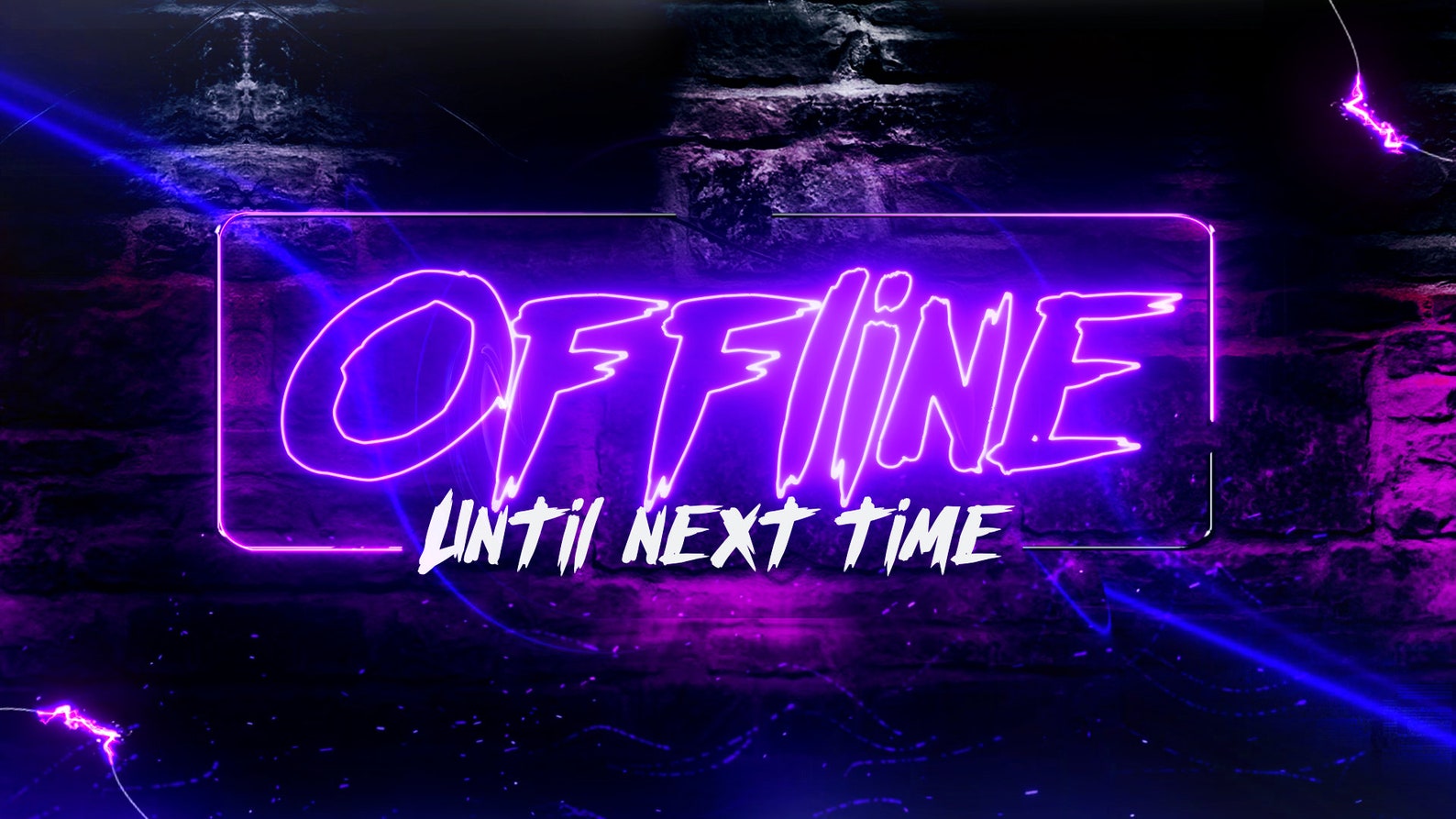 Overlays Stream Animated Neon Purple Style Twitch Pack WEBM - Etsy