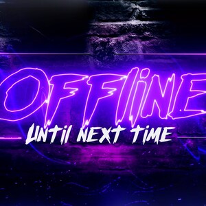 Overlays Stream Animated Neon Purple Style Pack WEBM Format - Etsy