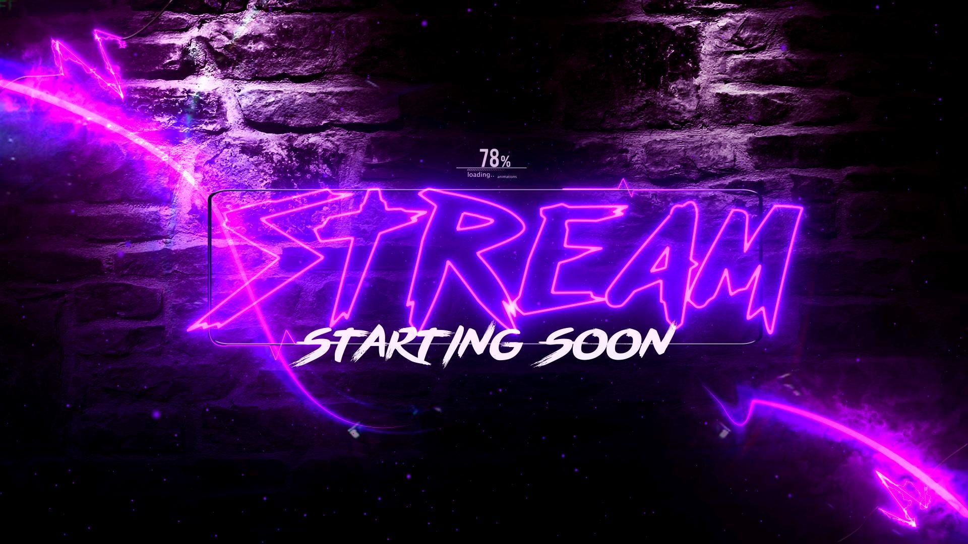 Overlays Stream Animated Neon Purple Style Pack - WEBM Format - Etsy