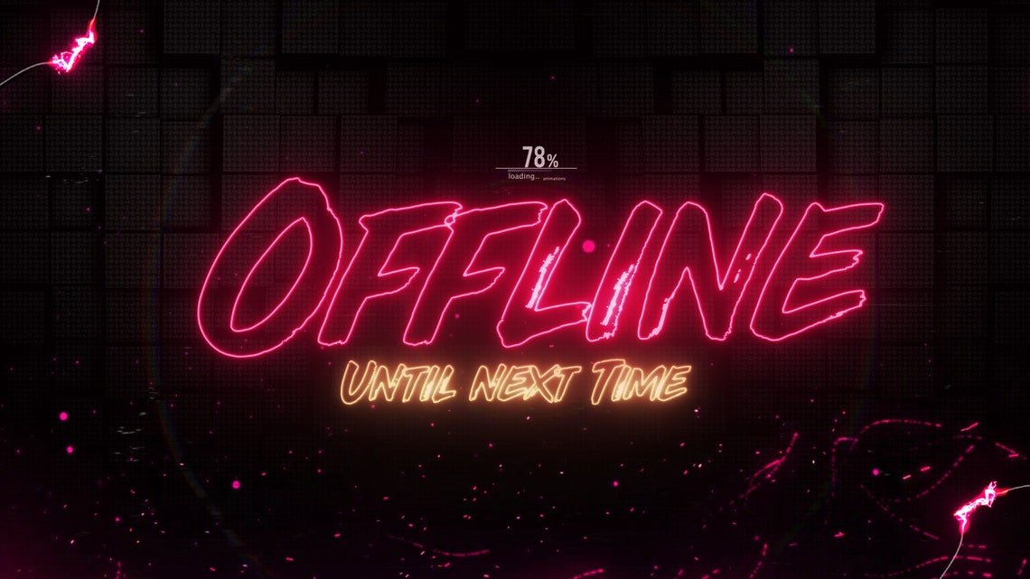 Pack Overlay Stream Animated Neon Pink WEBM Format - Etsy