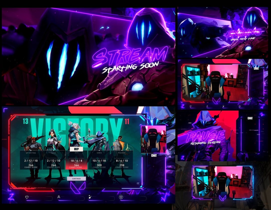 Overlays Stream Pack Omen - Animated Stream Desing - Etsy