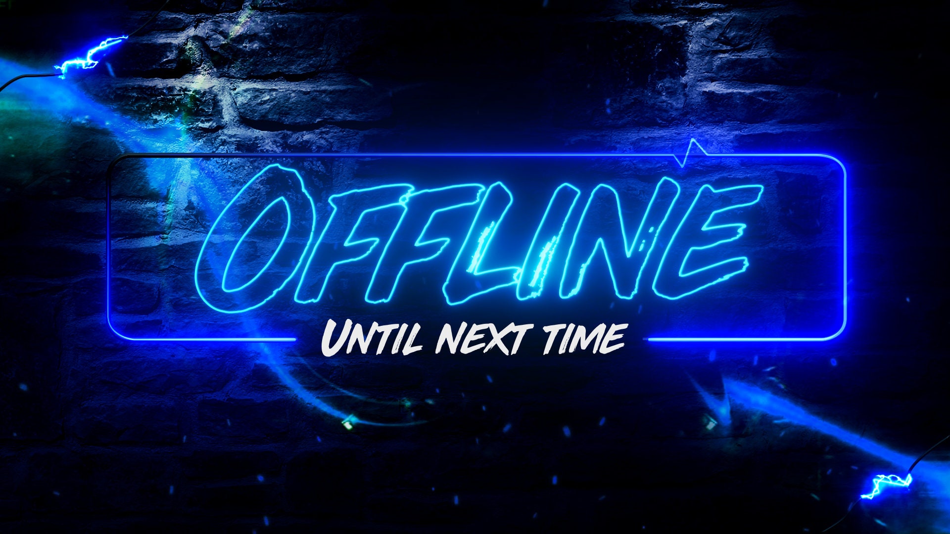 Overlays Stream Animated Neon Blue Style Twitch Pack WEBM - Etsy UK