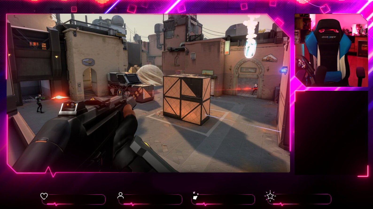 Stream Overlays Super Pack Neon Magenta Animated Overlays WEBM Format ...