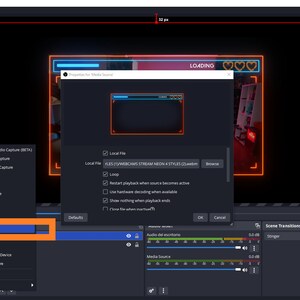 Overlays Pack for Stream - Webcams Overlays Stream Neon - 4 Different ...