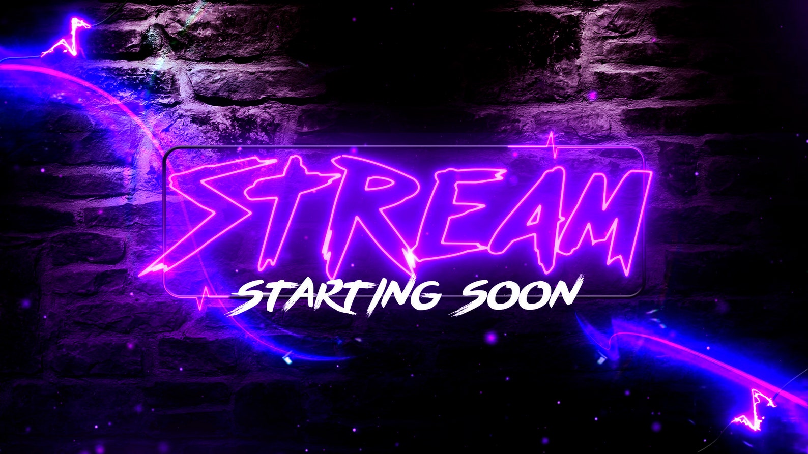 Overlays Stream Animated Neon Purple Style Pack WEBM Format - Etsy