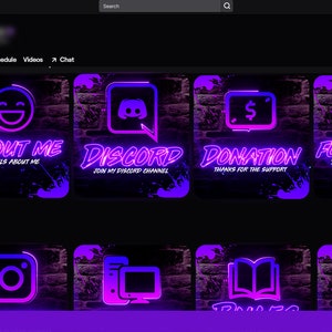 PACK Panels - Designs Panels Stream Profile - Etsy