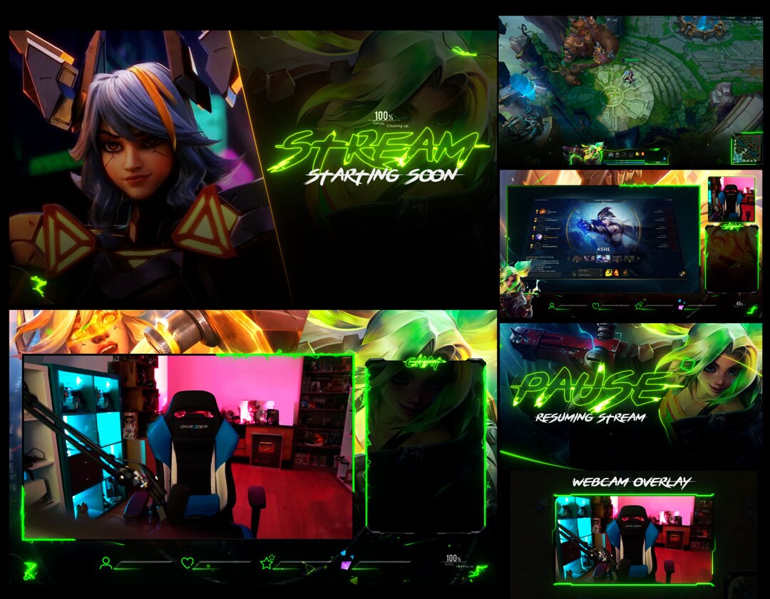 ZERI - Stream Overlays Pack - Animated Designs - Webm Format - Etsy