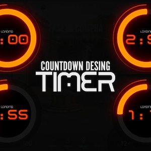 STREAM Countdown Timer for Twitch and Kick - Neon Light Ring Style ...