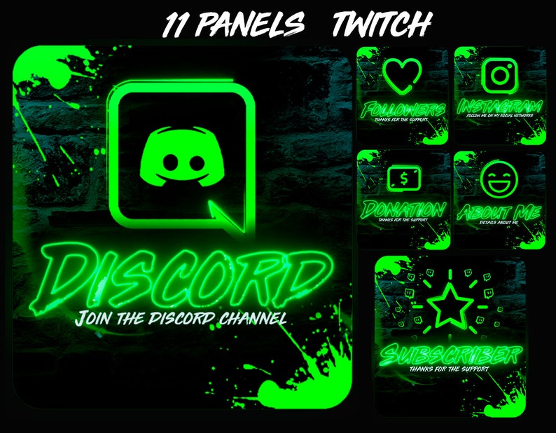 Stream Profile Panels Packs Designs Panels Stream Profile - Etsy