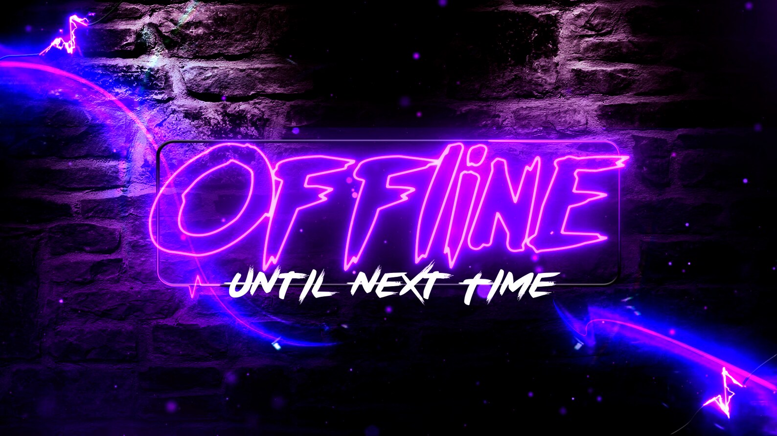 Overlays Stream Animated Neon Purple Style Pack WEBM Format - Etsy