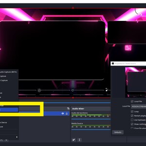 Stream Pack - Neon Pink Overlays - Animated Overlays Design Webm Format ...