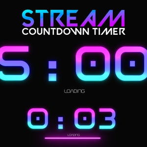 STREAM Countdown Timer for Twitch and Kick Overlay Webm Format Animated ...
