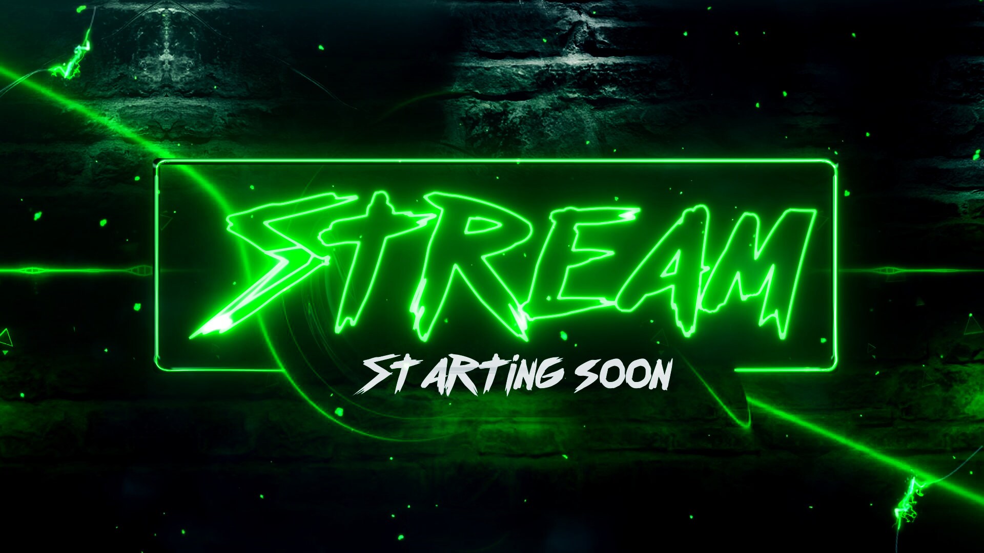 Overlays Stream Animated Classic Neon Green Style Pack WEBM - Etsy