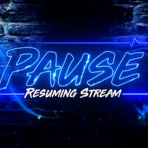 Overlays Stream Animated Neon Blue Style Pack WEBM Format - Etsy