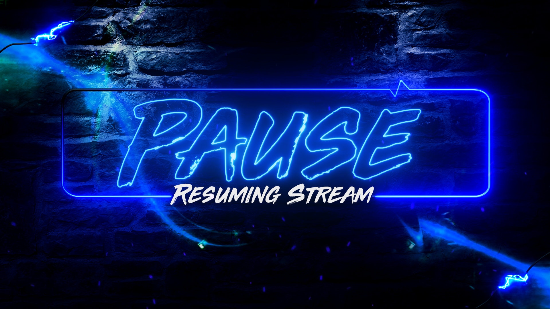 Overlays Stream Animated Neon Blue Style Twitch Pack WEBM - Etsy UK