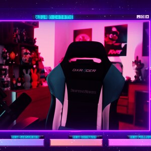 Neon Retro - Animated Overlays Pack - Compatible With Twitch, Youtube ...