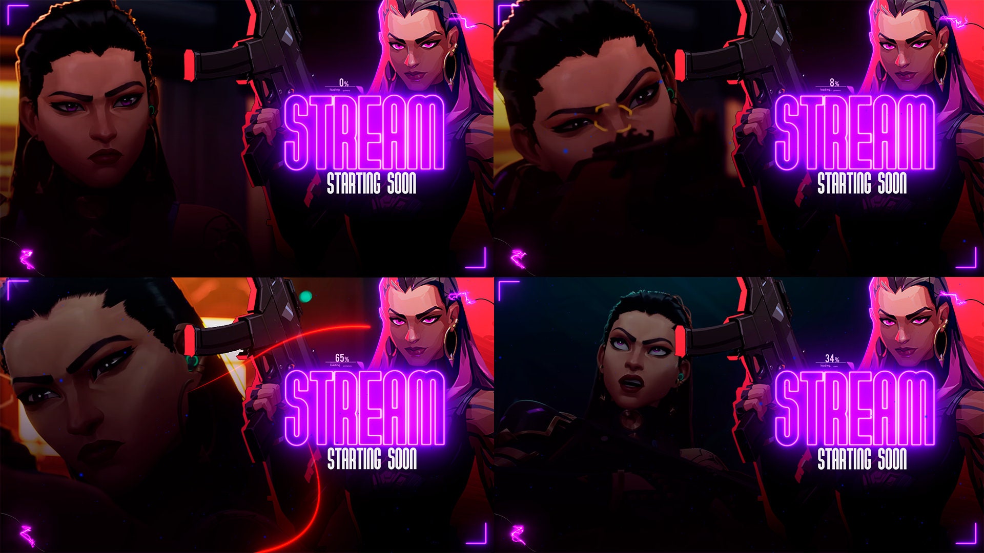 REYNA Valorant Animated Stream Overlays Pack WEBM Format - Etsy Canada