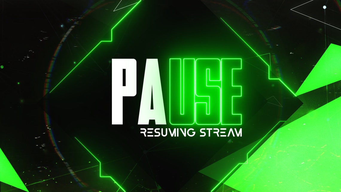 Futuristic Green Neon Style Overlays Animated Designs Webm | Etsy