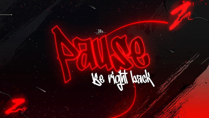 Red Neon Galaxy Animated Stream Overlays: Twitch, Youtube, Kick (OBS ...