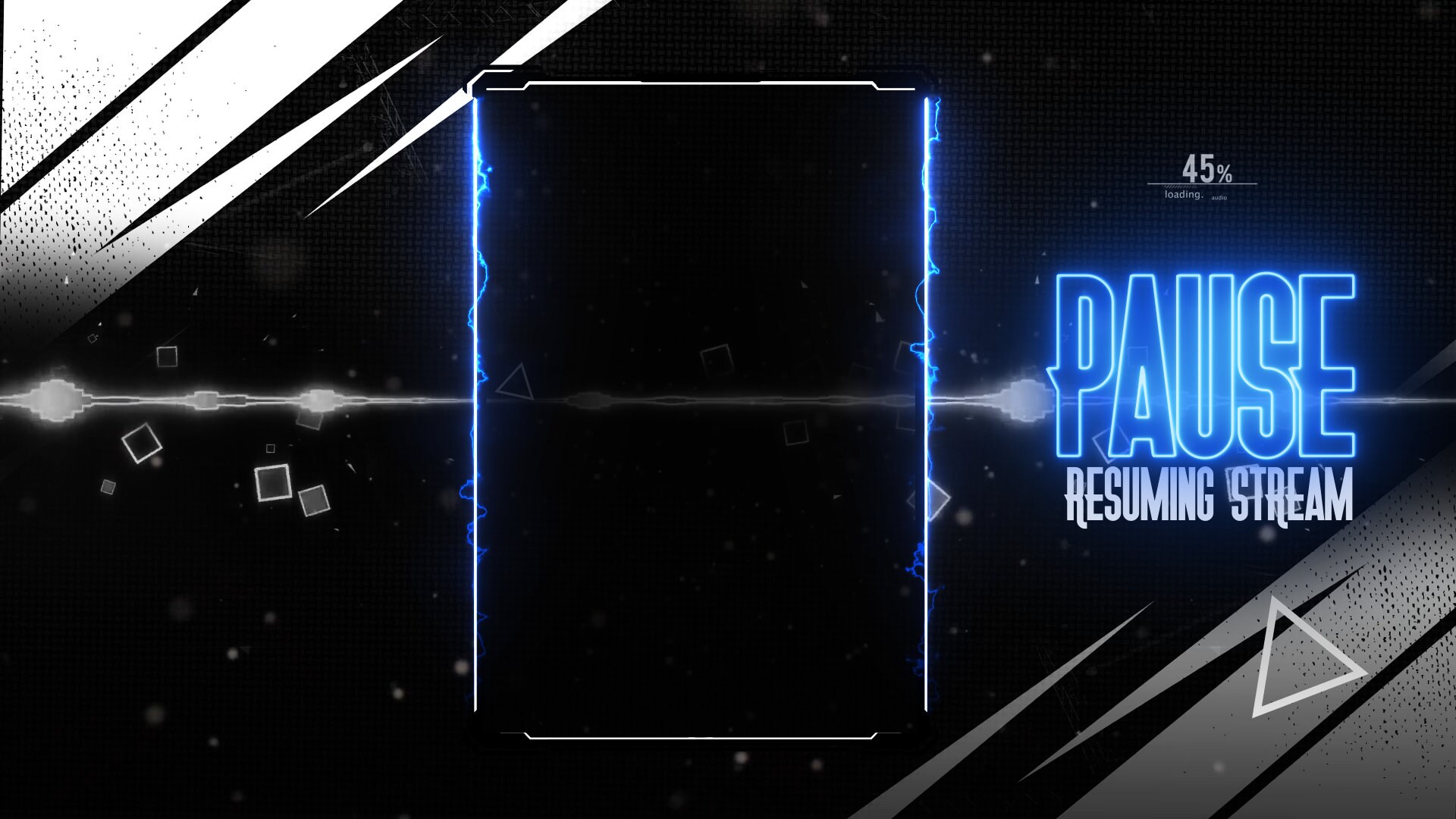 Neon Blue Animated Stream Overlay Pack HD Quality Webm - Etsy