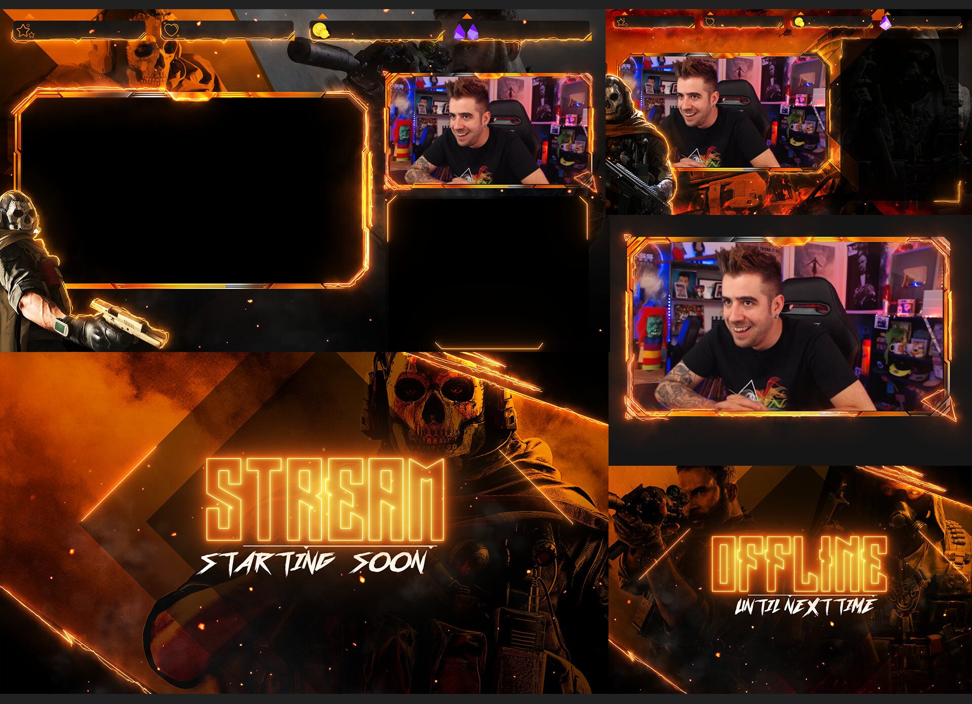 Call of Duty Overlay Stream pack Animated Formato Webm | Etsy