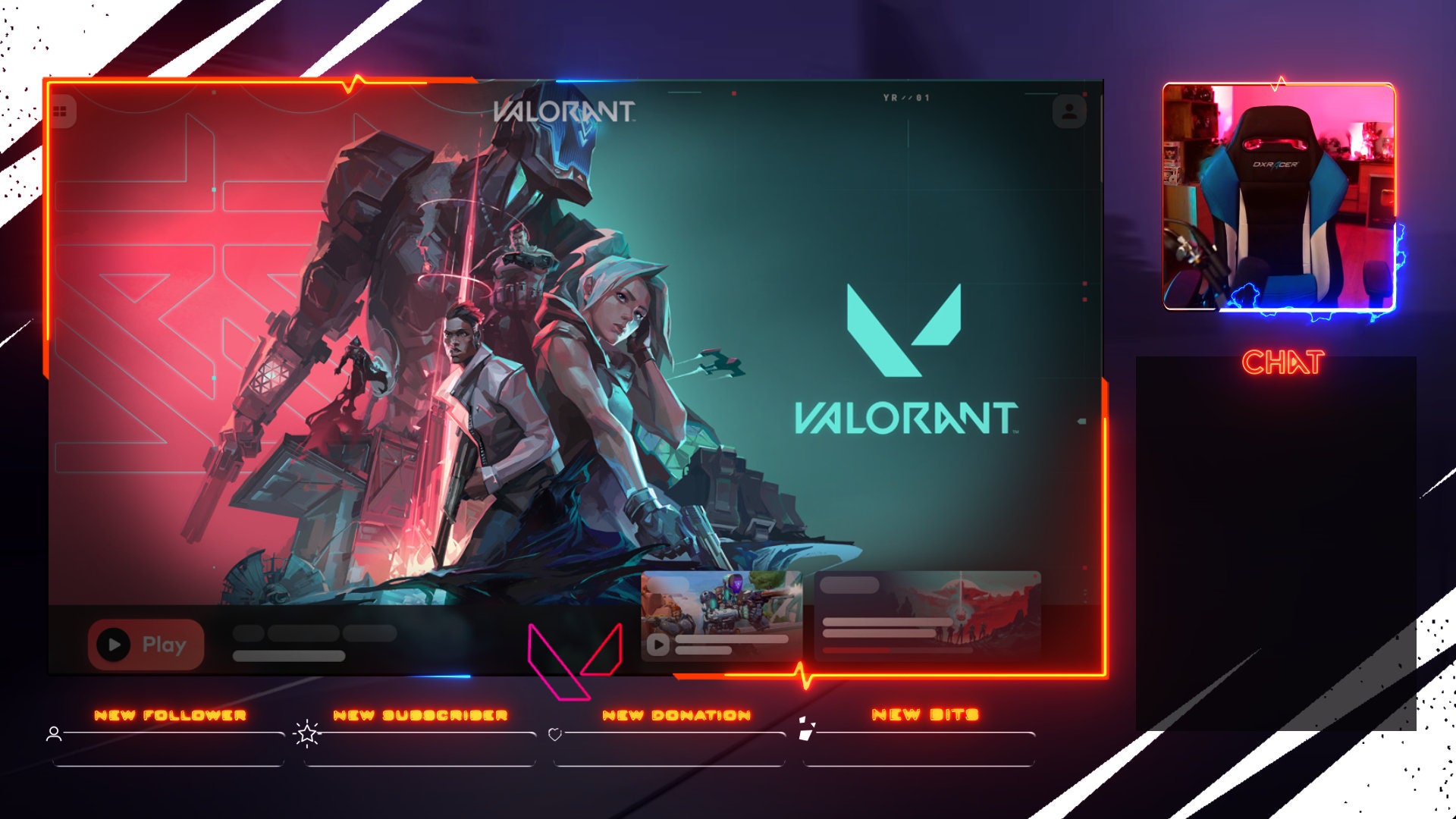 Valorant Stream Pack Valorant SAGE FADE Omen Stream - Etsy