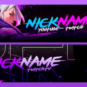 Custom Banner Design - Twitch, Youtube, Kick Profile Banner - Etsy