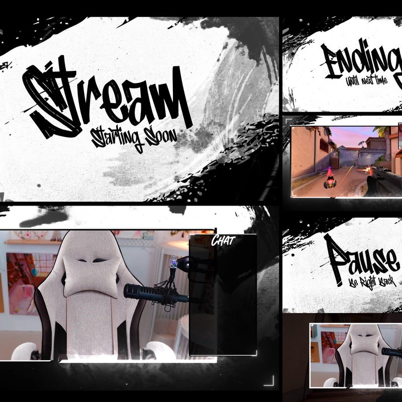 Graffiti Twitch Overlays - Etsy