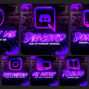 PACK Panels - Designs Panels Stream Profile - Etsy