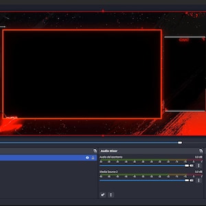 Red Neon Galaxy Animated Stream Overlays: Twitch, Youtube, Kick (OBS ...