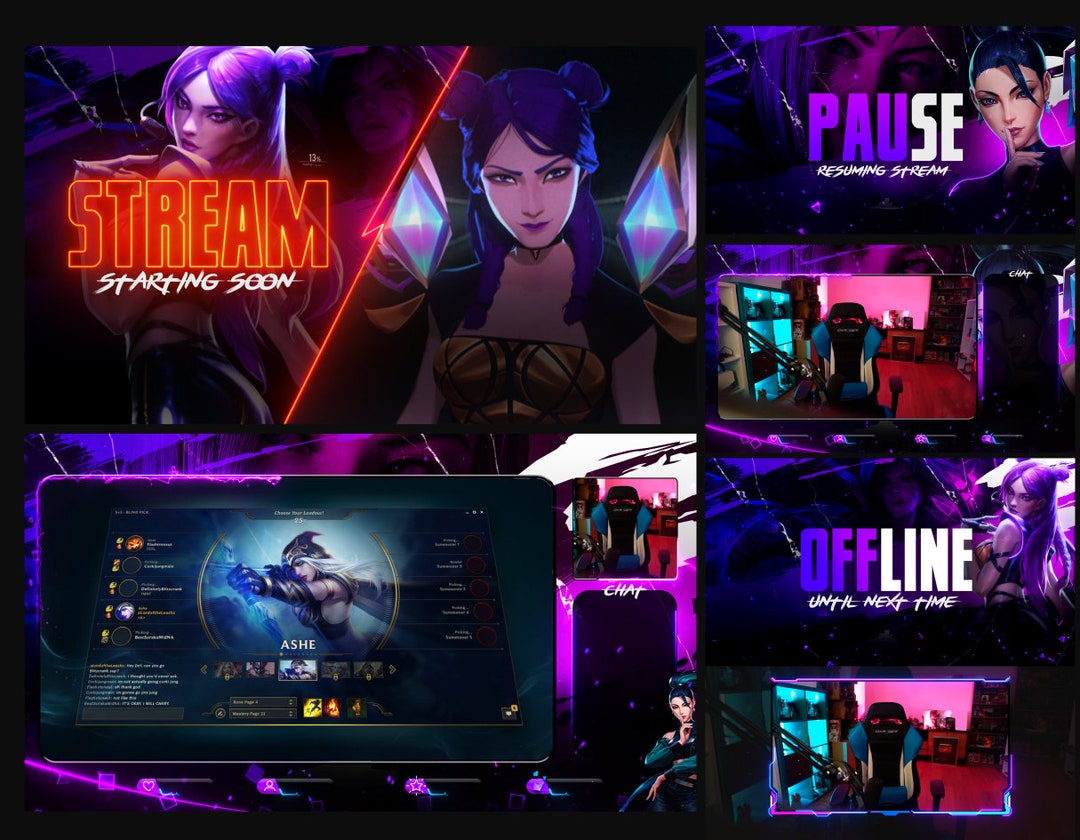 Stream Kaisa Overlay Pack - HD Animated Overlays - - Etsy