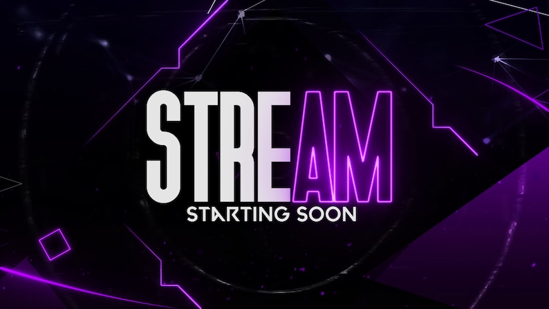 Animated Neon Purple Stream Overlays: WEBM Stream Pack - Etsy