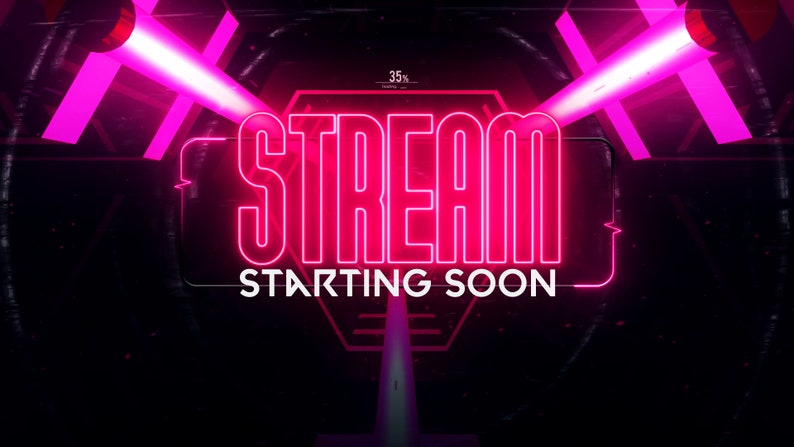 Stream Pack - Neon Pink Overlays - Animated Overlays Design Webm Format ...