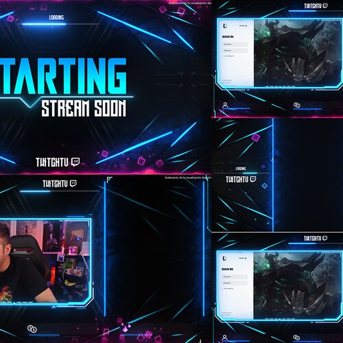 Animated Kitsune Mask / for Twitch Streamers / Full Twitch | Etsy UK