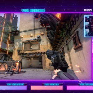 Neon Retro - Animated Overlays Pack - Compatible With Twitch, Youtube ...