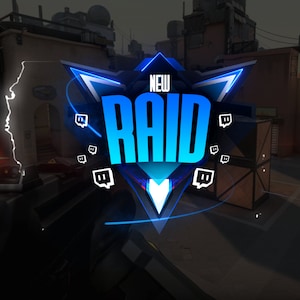 Animated Stream Alerts - Neon Blue Style - Compatible Twitch - Kick ...