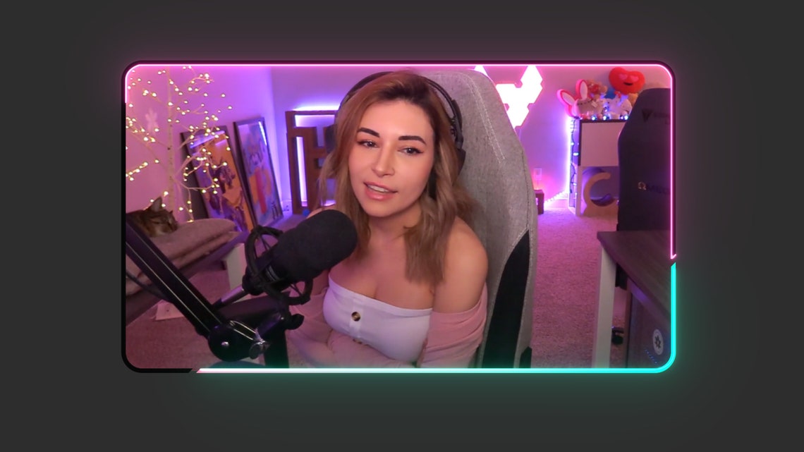 Animated Stream Overlay Pack / Neon Futuristic Style / - Etsy