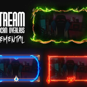 Stream Webcams Package - Theme Elemental Powers - Etsy