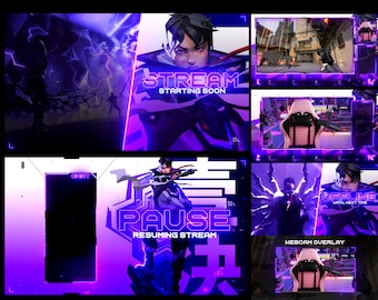 Valorant Stream Pack Iso Animated Twitch Overlays Iso Ingame HUD MP4 ...