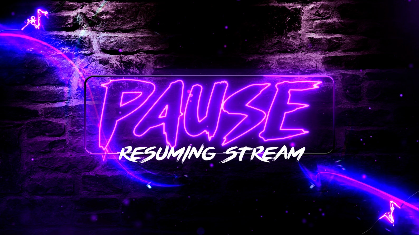 Overlays Stream Animated Neon Purple Style Pack WEBM Format - Etsy