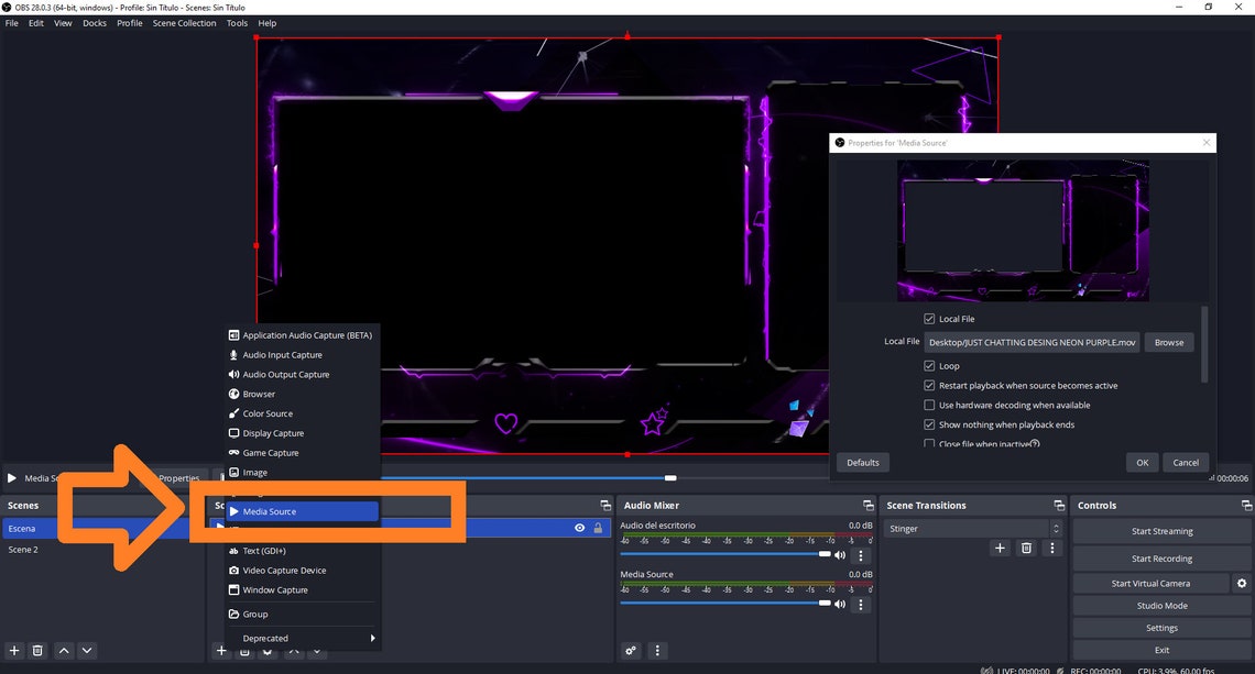 Animated Neon Purple Stream Overlays: WEBM Stream Pack - Etsy