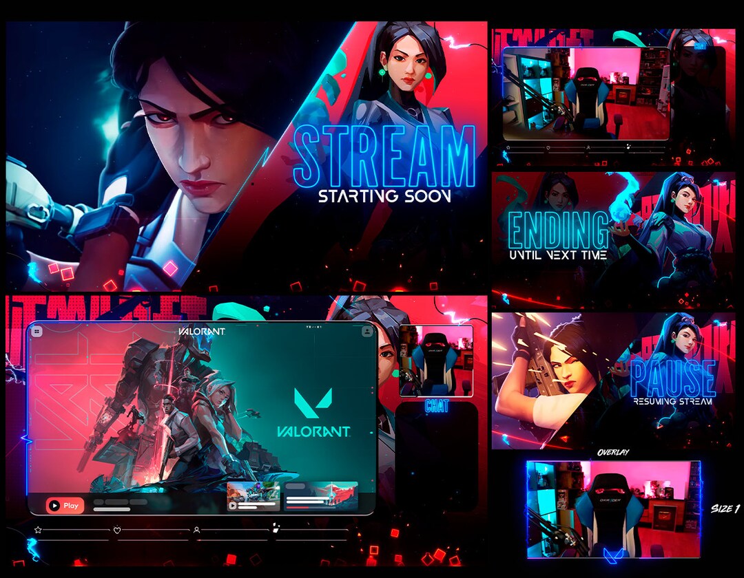 Sage Valorant - Animated Stream Overlays Pack - WEBM Format - Etsy